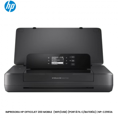 IMPRESORA HP OFFICEJET 200 MOBILE (WIFI/USB) (PORTÁTIL C/BATERÍA) | NP ...